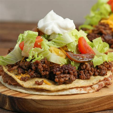 Double Decker Tostadas The Salty Cooker Flavorful Simple Recipes