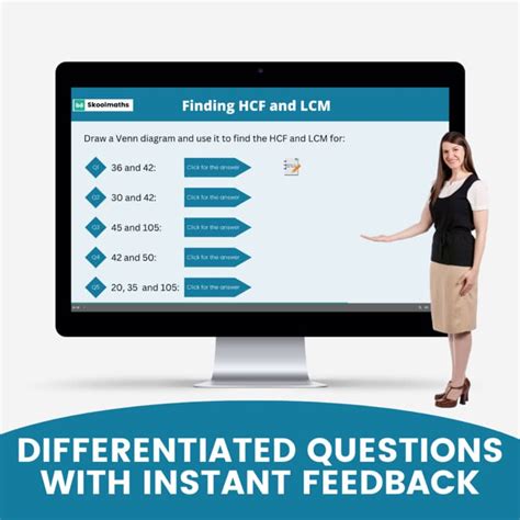 Using Venn Diagrams To Find Hcf And Lcm Editable Powerpoint Math Lesson