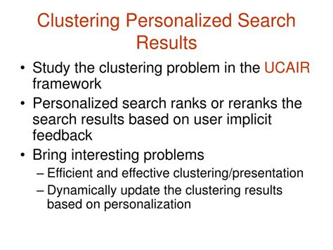 Ppt Clustering Personalized Web Search Results Powerpoint Presentation Id5833841