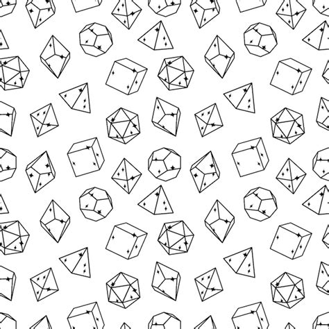 Premium Vector Seamless Pattern Of Dice For Board Games