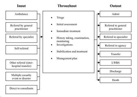 Input Throughput Output Conceptual Model Of Ed Overcrowding Download