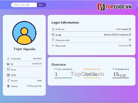 Mã Nguồn Website Thi Trắc Nghiệm Online Assignment Front End Fpoly Html Css Angularjs