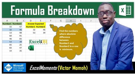 Victor Momoh Mosreng On Linkedin Excel Formula Challenge Minimum Absolute Difference