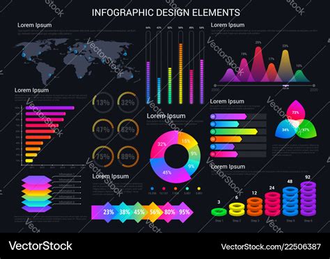 Infographic Design Elements Graphics And Charts Vector Image