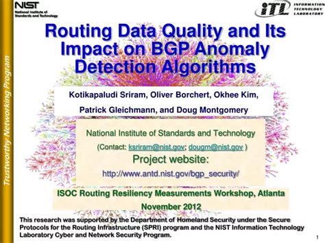 Ppt Routing Data Quality And Its Impact On Bgp Anomaly Detection