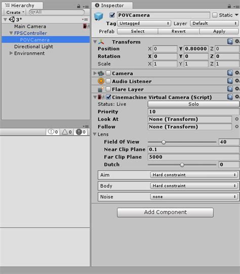 Creating A Pov Camera Unity Engine Unity Discussions