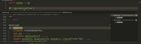 Pylance Does Not Allow Me To Navigate To The Source Code Bringing Me