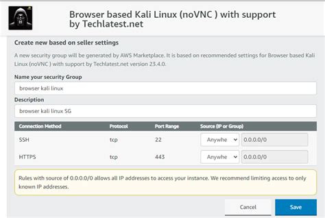 Install Browser Based Kali Linux On Aws Cloud