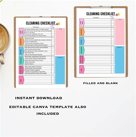 Editable Cleaning Checklist Cleaning Checklist For Airbnb