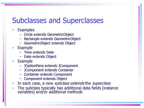 Lecture 10 Inheritance Subclasses And Superclasses Ppt Download
