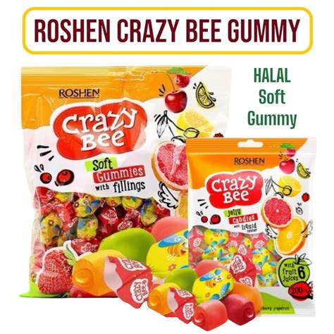 Roshen Crazy Bee Fruity Gummy Candy Halal 1kg500gm250gm Shopee