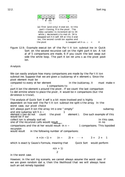 cs115 intro to computer science 19 12 sort ing 9 4 4 34 12 s i j
