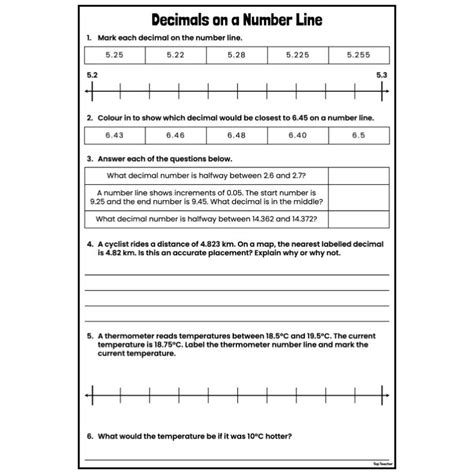 Rounding Decimals Tenths Hundredths And Thousandths Worksheets Top