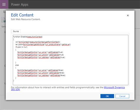 Lock And Unlock Fields By Using Javascript In Dynamics 365 Crmonce