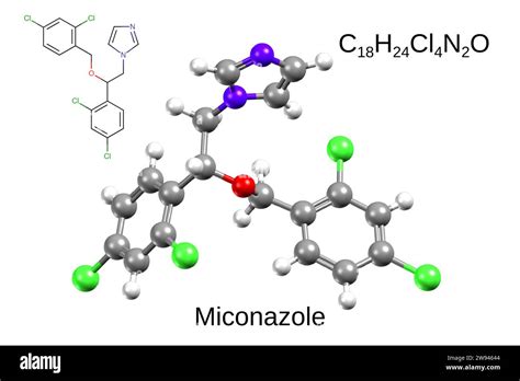Chemical Formula Structural Formula And 3d Ball And Stick Model Of An