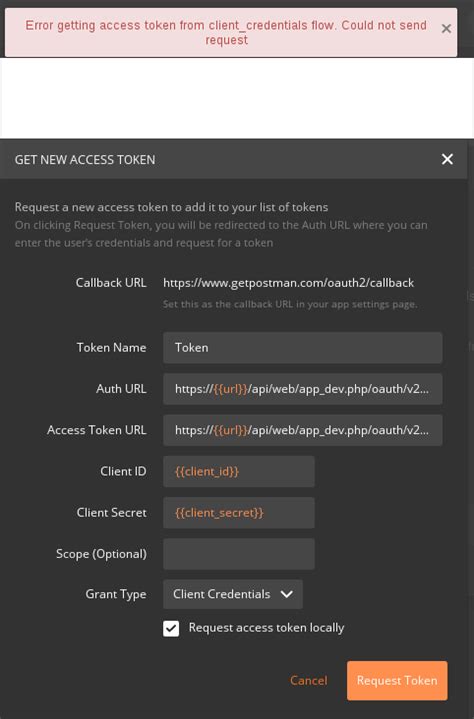 Php Request Token With Postman Stack Overflow