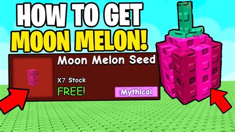How To Get Moon Melon In Grow A Garden For Free Roblox Grow A Garden Free Moon Melon Seed Youtube