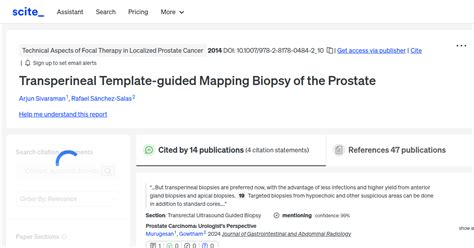 Transperineal Template Guided Mapping Biopsy Of The Prostate