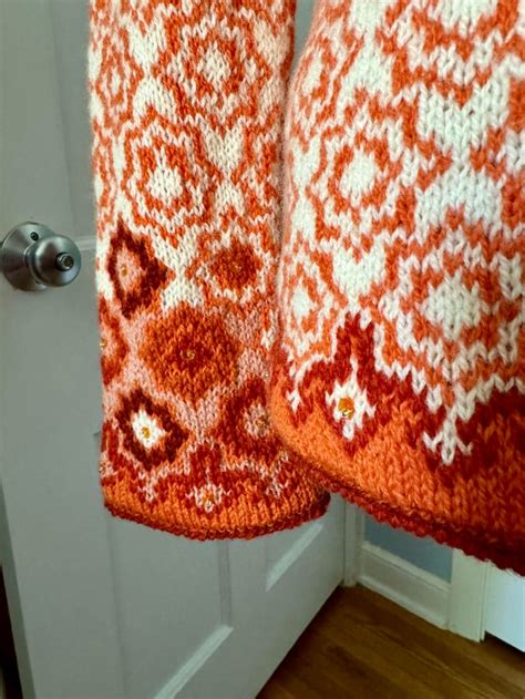Orange Albertinejakke By Sidsel Hoivik R Advancedknitting