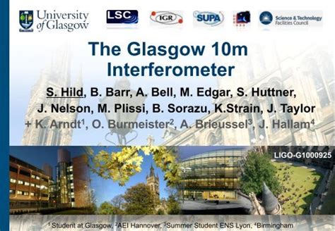 10m Jif Prototype Interferometer In Glasgow