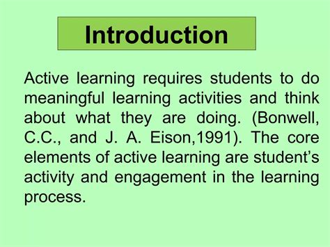 Active Learning Strategies 1 Ppt