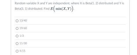 Solved Random Variable X ﻿and Y ﻿are Independent Where X