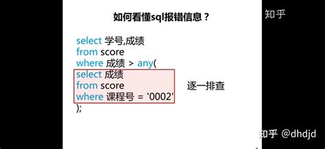 复杂查询 知乎