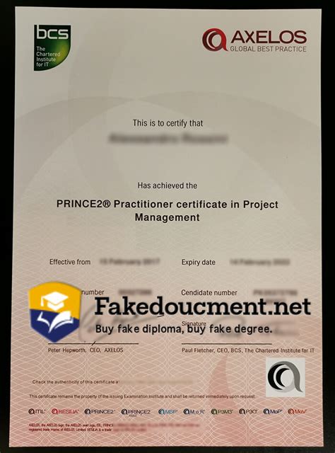 Buy A Prince2 Foundation Certificate Online