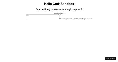 formsy react components examples codesandbox