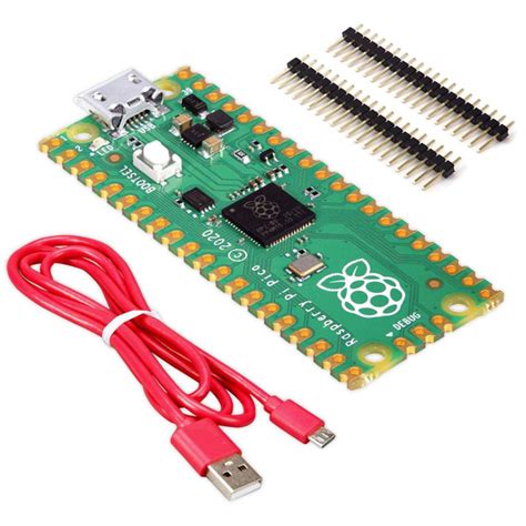 Для Raspberry Pi Pico состоит из Raspberry Pi Pico штыревых разъемов