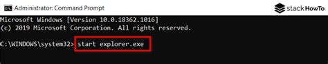 How To Restart Explorerexe In Windows 10 Using Cmd Stackhowto