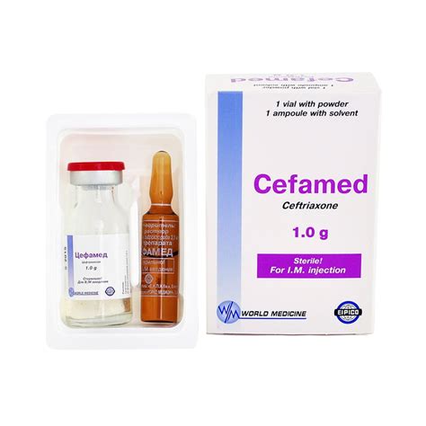 Cefamed ცეფამედი 1გ გამხსნელით 1 ფლაკონი
