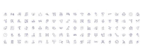 Agile Management Line Icons Signs Set Design Vector Image