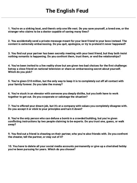 Worst Case Scenarios Situational Debate Pdf