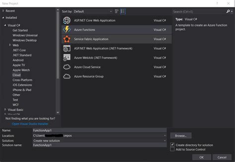 Azure Functions Demo 1 A Scaffolded Example Masters Development