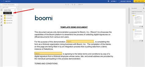 article pre populating fields in a docusign pdf using boomi flow