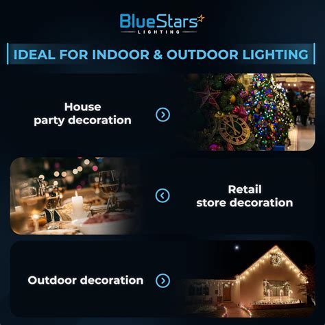 Bluestars 25 Packs E17 Intermediate Base C9 Multi Color Led Candle