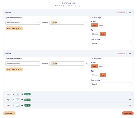 Branching Logic Maptionnaire Support
