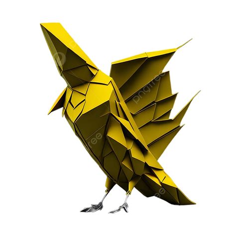 머리 없는 종이접기 노란 새 종이접기 새 창의적인 Png 일러스트 및 Psd 이미지 무료 다운로드 Pngtree