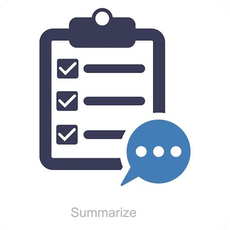 Premium Vector Summarize And Portfolio Icon Concept
