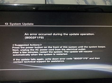 how to fix the update error on a playstation r 3 playstation 3 forum