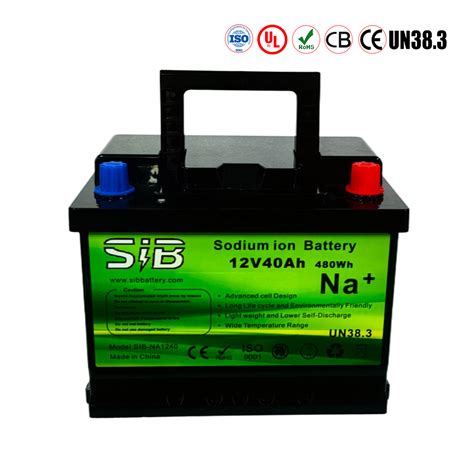 12v Sodium Ion Battery 40ah Na Ion Battery Auto Battery For Car Boat