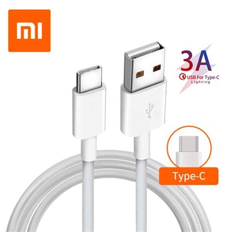 Xiaomi USB Type C Cable Redmi Note Mi Quick Fast Charge Type C Cable Samsung S S Plus