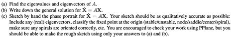 Solved A Find The Eigenvalues And Eigenvectors Of A B Chegg