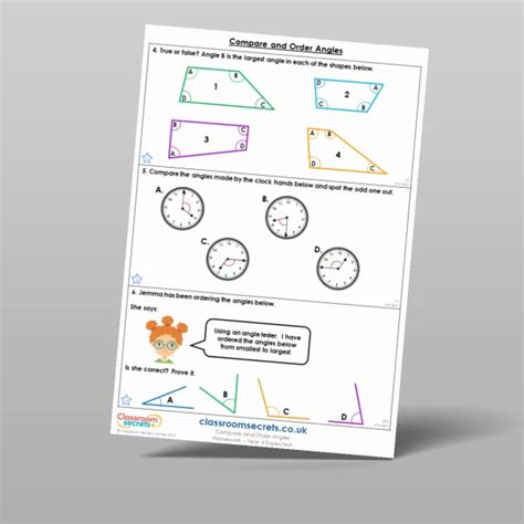 Year 4 Compare And Order Angles Powerpoint Resource Classroom Secrets
