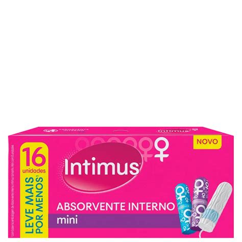 Absorvente Interno Intimus Mini Beleza Na Web