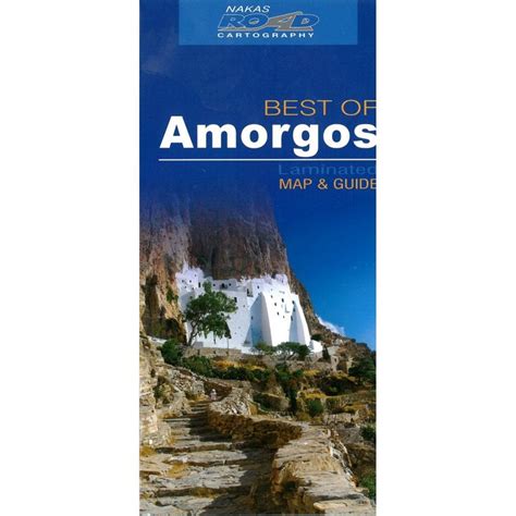 Amorgos Greece Best Of Tourist Map With Information Guide Road