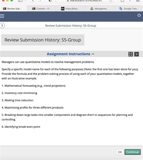 Solved Managers Can Use Quantitative Models To Resolve Chegg