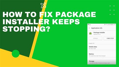 How To Fix Package Installer Keeps Stopping YouTube