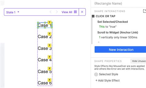 Axure Tutorial Make Scrolling To Widget Effects Anchor Link